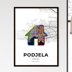 Split Croatia Map - Choose Your Style Split Map Split Croatia Croatia ...