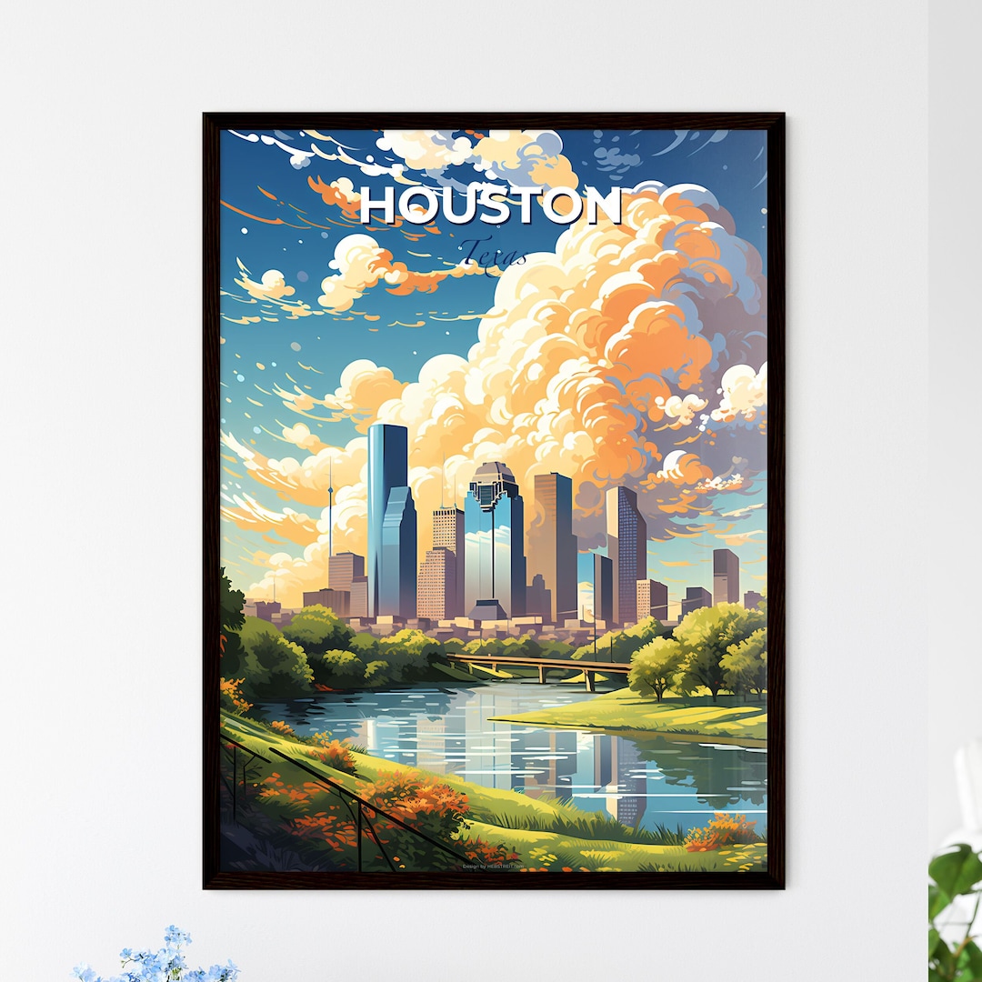 Houston Skyline - A City Landscape With A River and Trees – Travel ...