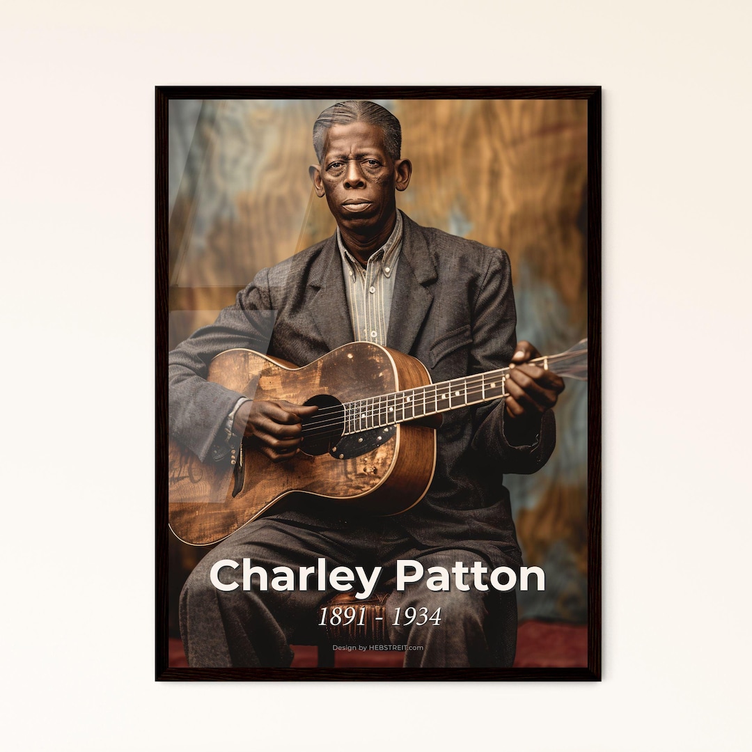 Charley Patton: the Father of Delta Blues Iconic Portrait in Ultra ...