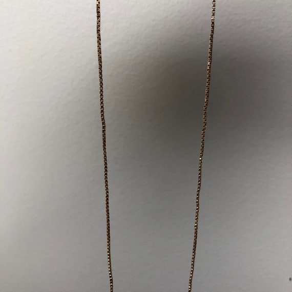 Gorgeous, Shining, Dainty Vintage 10K Gold Box Chain … - Gem