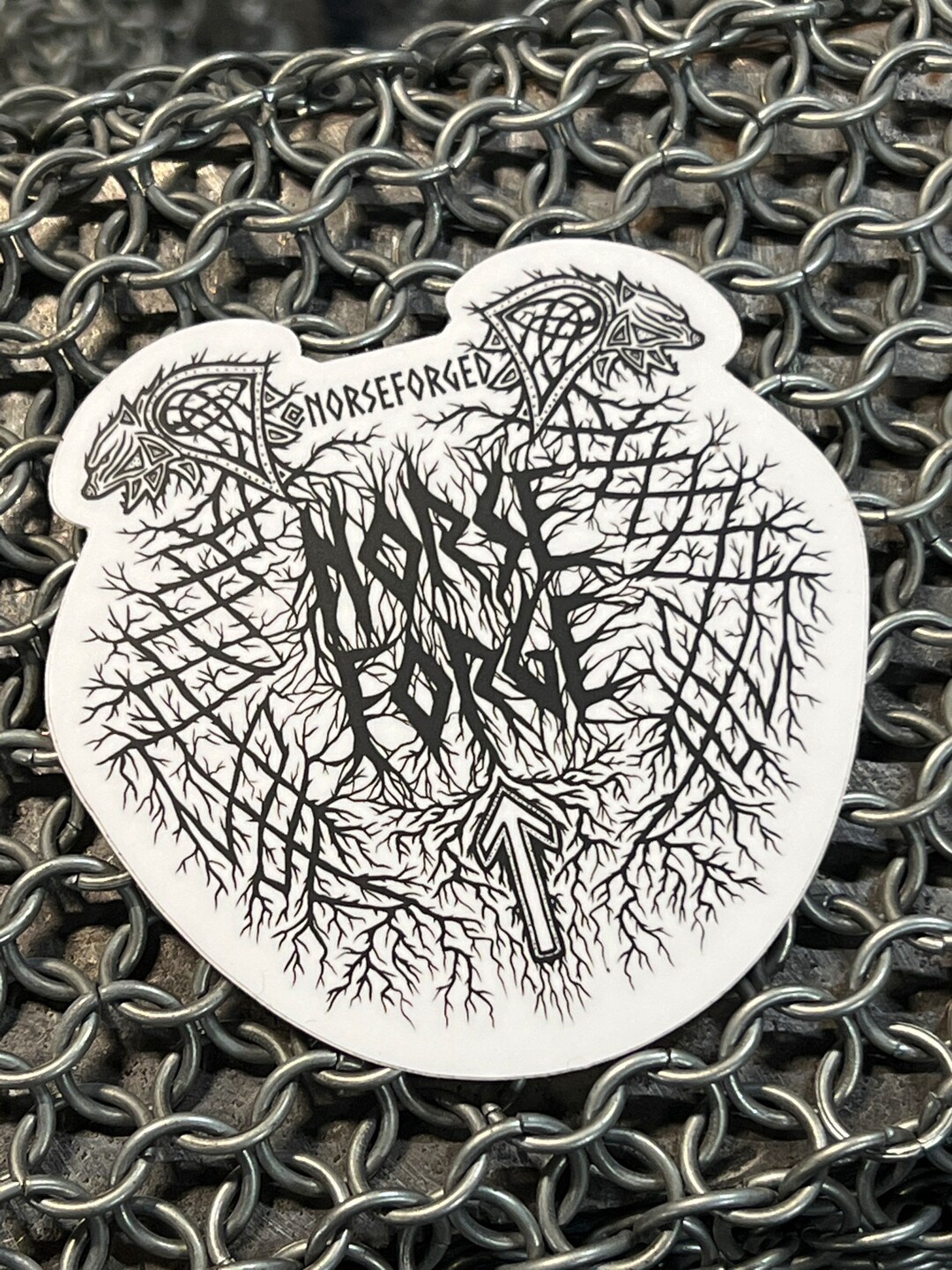 Norse Forge Black Metal Sticker - Etsy