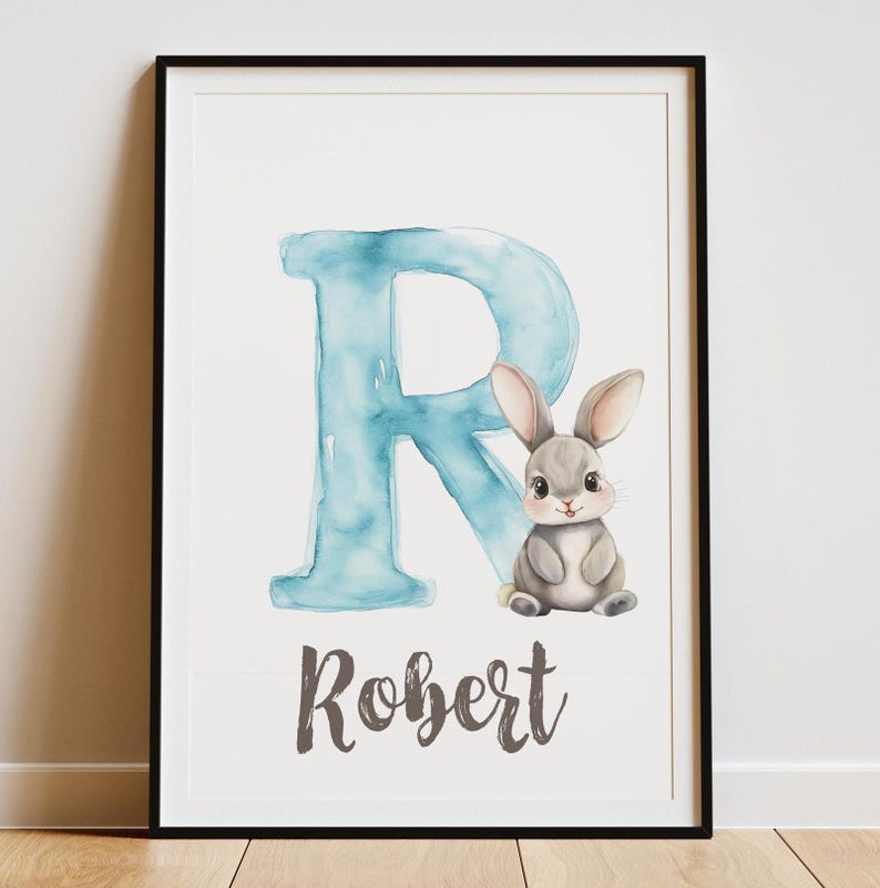 Letter R Kid Art - Letter R Print, Letter R Monogram, Letter R Wall ...