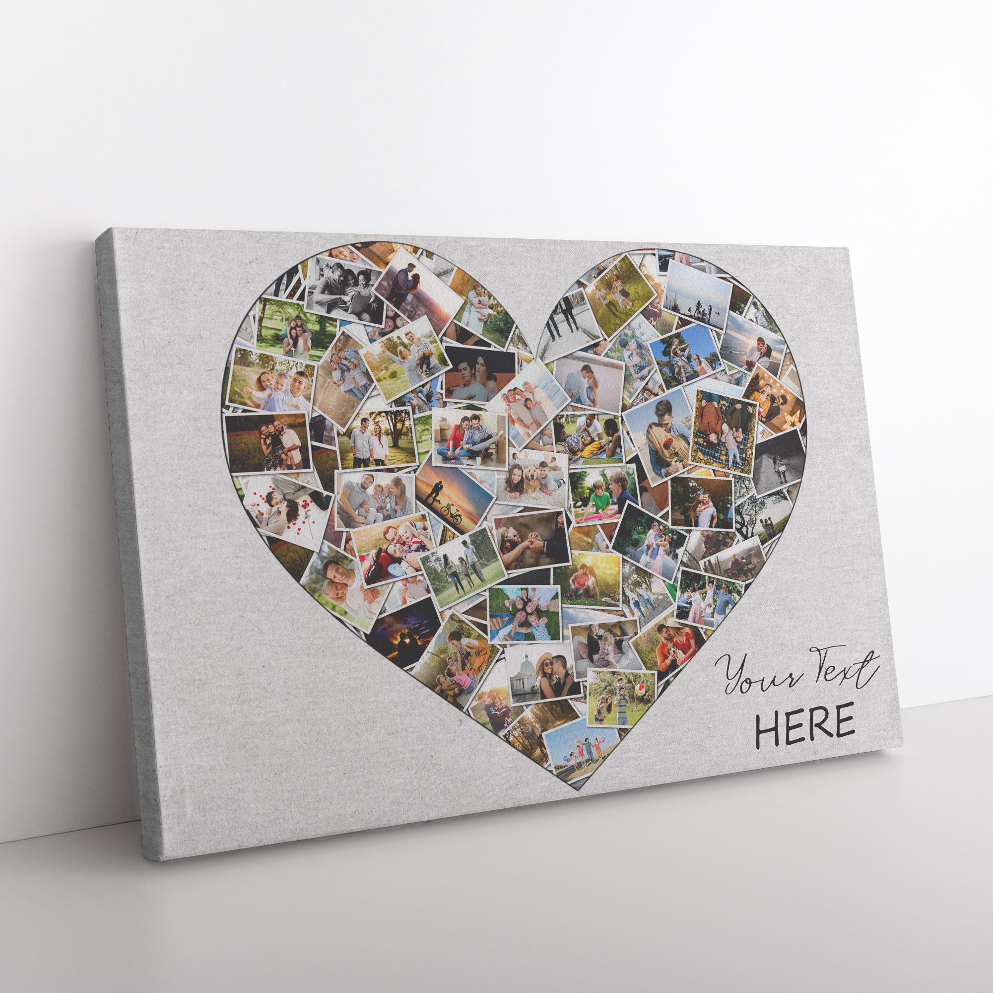 Photo Collage Gift - Any Shape - Photo Collage Frame, Photo Canvas Art ...