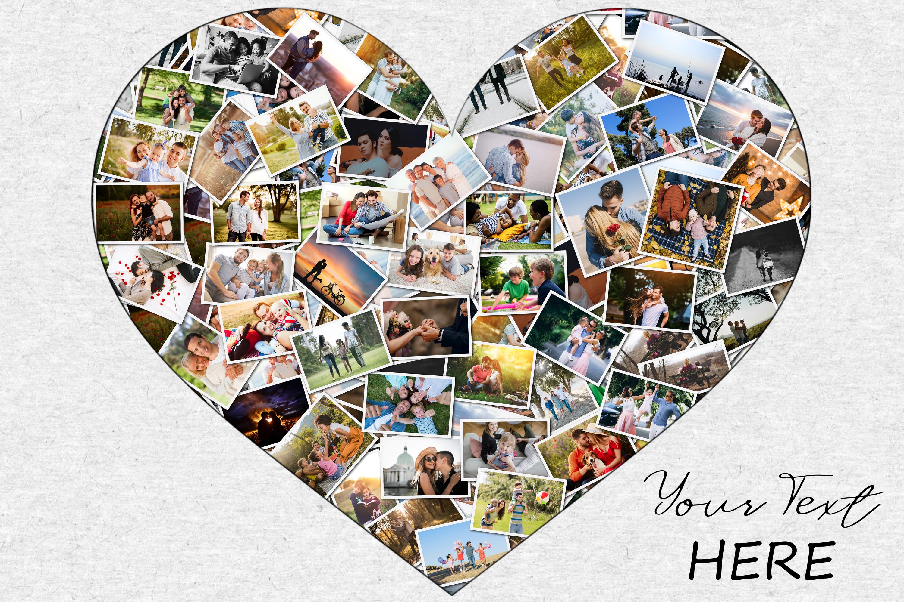 Photo Collage Gift - Any Shape - Photo Collage Frame, Photo Canvas Art ...