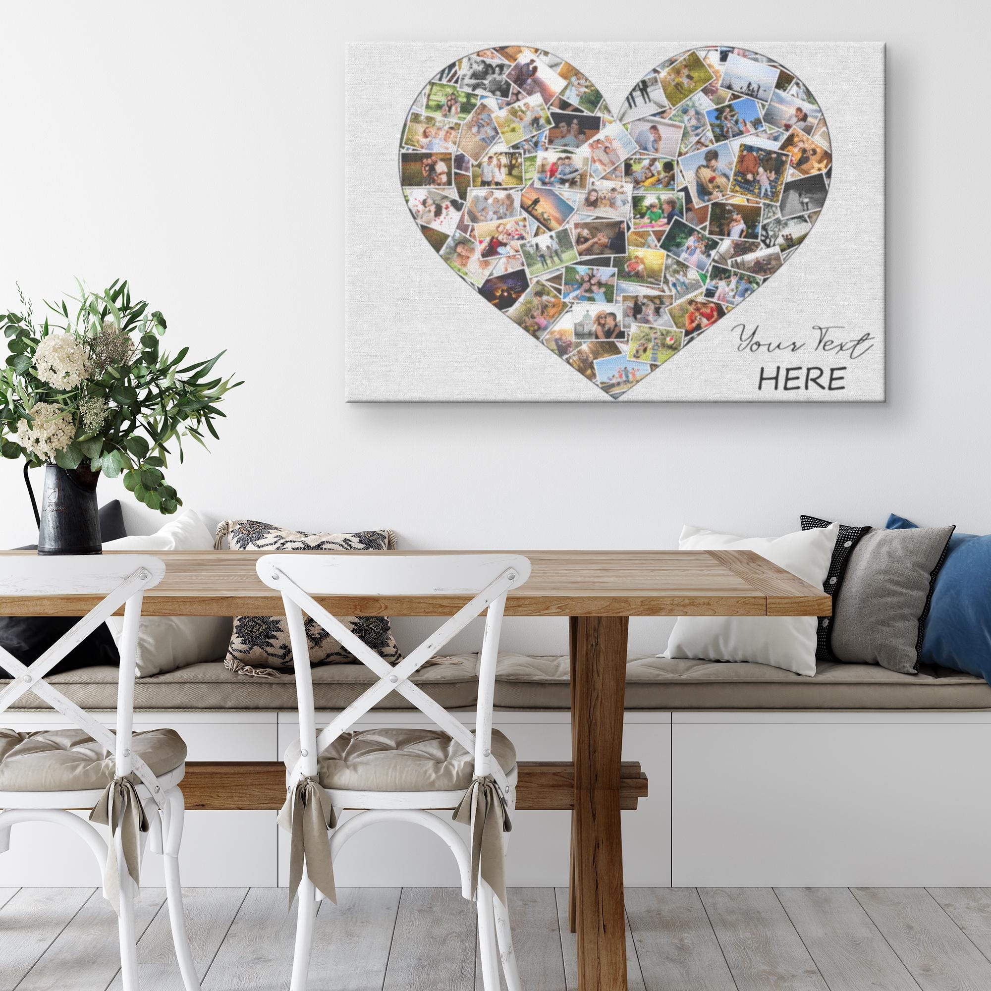 Photo Collage Gift - Any Shape - Photo Collage Frame, Photo Canvas Art ...