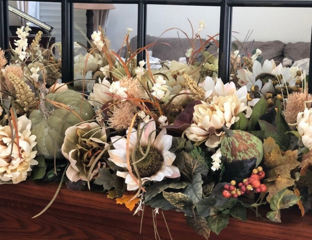 2 Ft Luxury Fall Centerpiece, Fall Decor, Fall Wedding Garland ...