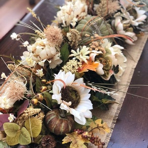 5ft, 6ft or 7ft Luxury Fall Garland, Fall Decor, Fall Wedding Garland ...