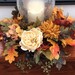 Fall Floral Candle Ring, Fall Candle Wreath, Mini Fall Wreath, Autumn ...