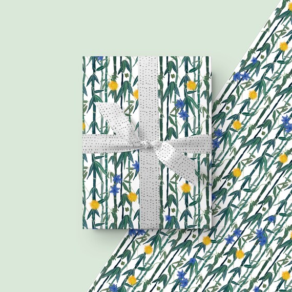 Bamboo Wraping Paper Bamboo Gift Wrap Bamboo Gifts Bamboo - Etsy