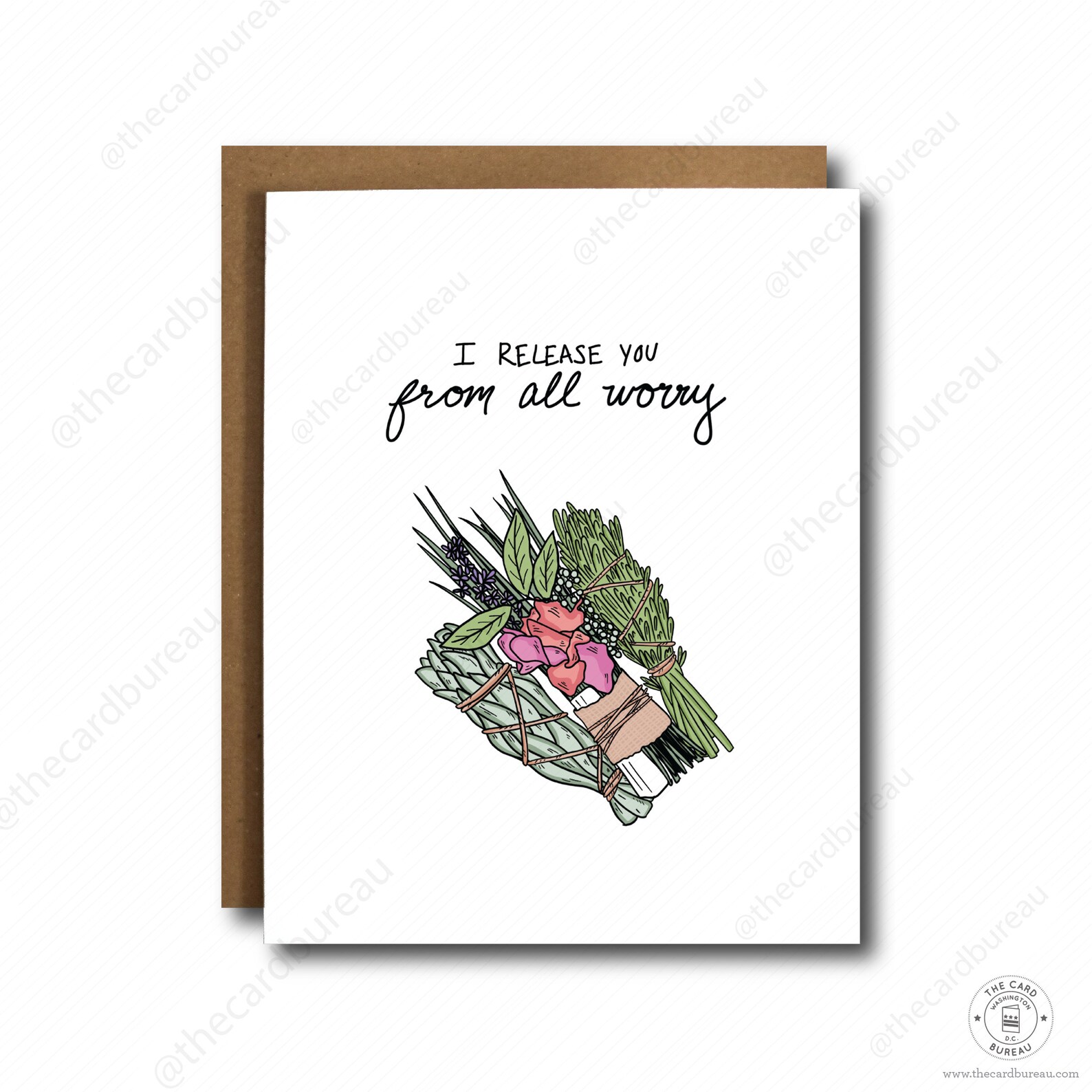 Sage Card Release You From Worry Card Burning Sage Herb - Etsy