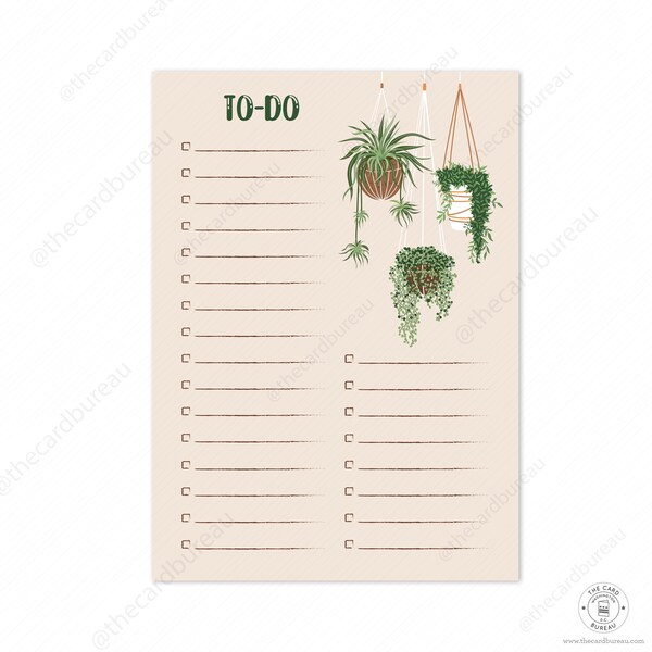 Plants to Do List - Etsy