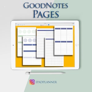 Goodnotes Pages Template Digital Paper Financial Bills Tracker Spending ...