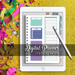 IPad 2021 Planning Digital Vertical Student School Planner - Etsy