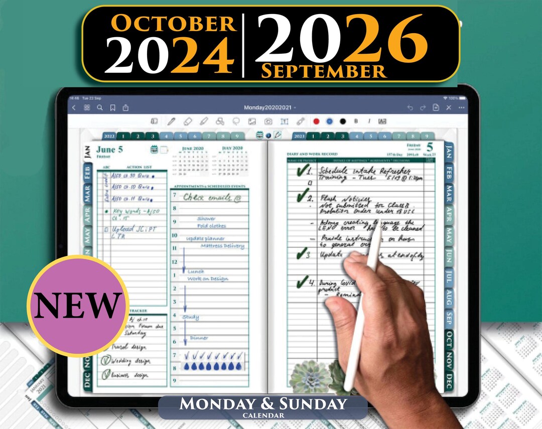 Digital Goodnotes Planner 2025 2026 My Daily Planner - Etsy