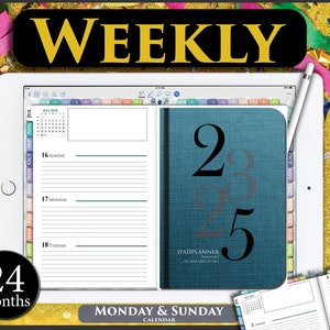 Digital PDF Weekly Planner for iPad Pro Air Mini - Etsy