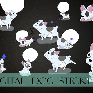 Digital Stickers PNG Dog Animal Clipart Goodnotes Notability for ...