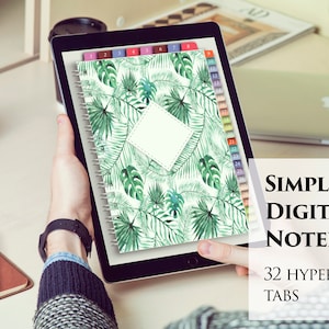 Pink Dotted Notebook Goodnotes Template Digital Journal Hyperlinked ...