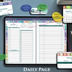 Digital Lesson Planner Academic Daily Weekly Teacher Notebook Agenda ...