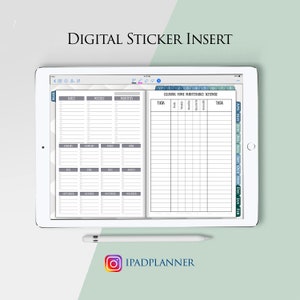 Digital Goodnotes Insert Notabilty Pages Template Habit Tracker Monthly ...