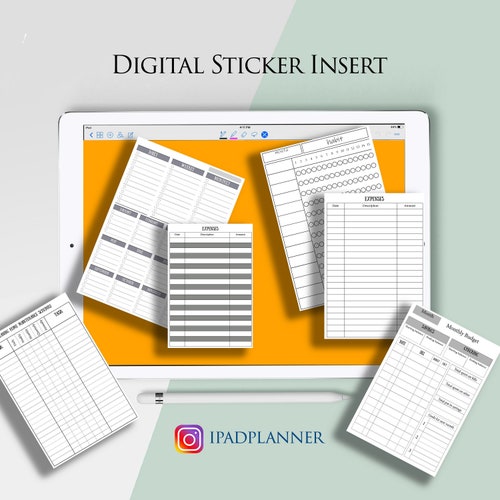 Digital Goodnotes Insert Notabilty Pages Template Habit - Etsy