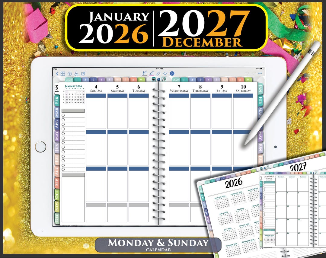 Digital Happy Planner 2026–2027 | Nutrition & Fitness Weekly Planner ...