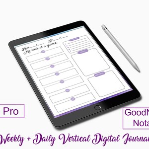7 Day Goodnotes Paper Daily Planner Notability Digital Download PDF ...