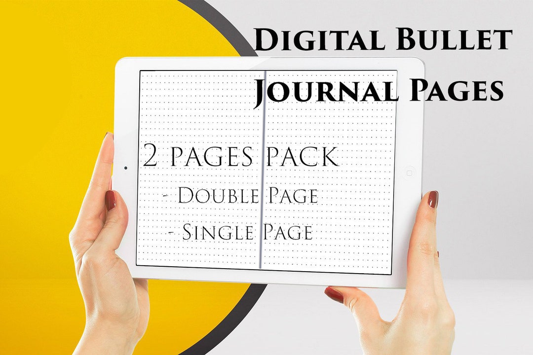 Digital Planner Pages for iPad Goodnotes Bullet Journal Grid Template ...