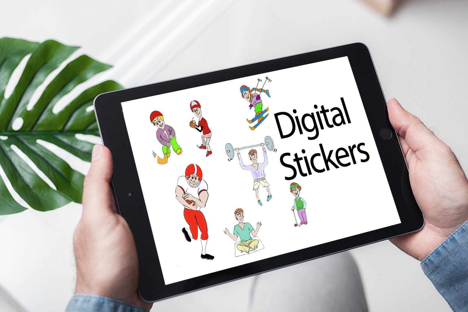 Digital Sport Stickers Fitness Wellness Yoga Football - Etsy