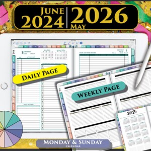 Premium 2024-2025 Digital Daily Planner Pad Compatible With iPad - Etsy