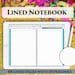Digital Lined Ipad Student Notebook Journal Paper Template | Etsy