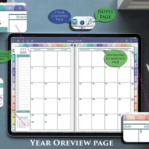 Digital PDF Weekly Planner for iPad Pro Air Mini - Etsy