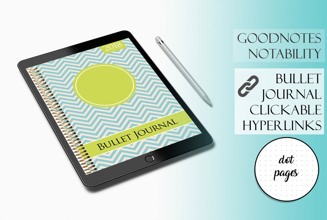 2024 Digital Bullet Journal Bujo Notebook Notability Tablet Pattern ...