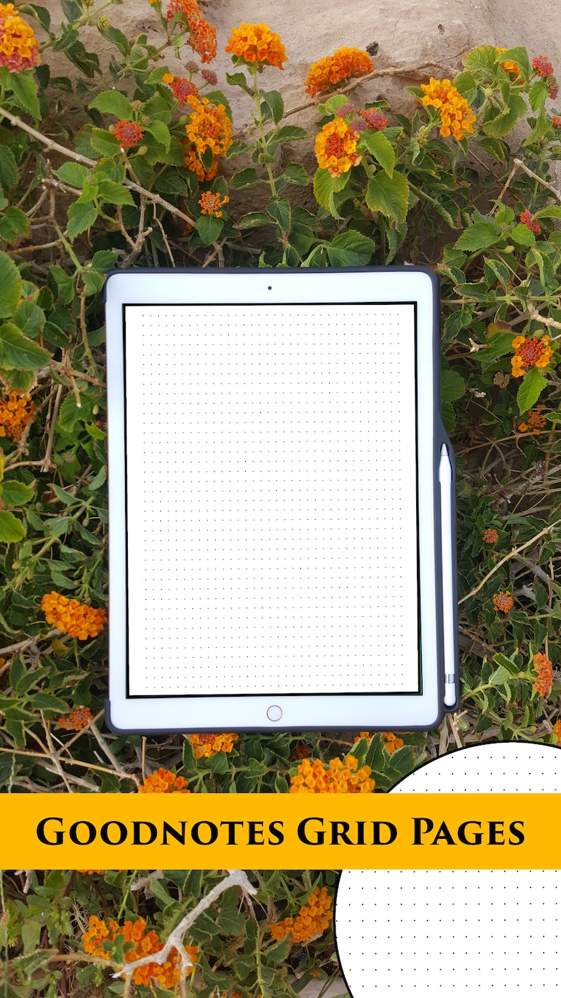 Digital Planner Pages for Ipad Goodnotes Bullet Journal Grid - Etsy
