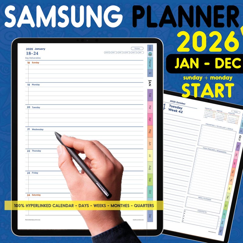 Samsung Tablet Calendar - Etsy