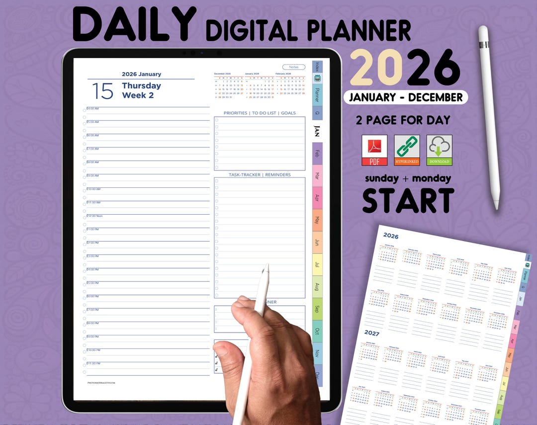Digital Student Planner 2026 for Goodnotes & Notability - Etsy