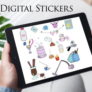 Digital Stickers Kit for Planner Home Homework Pack Png Clipart ...