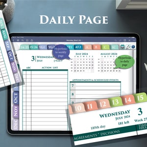 Digital Lesson Planner Academic Daily Weekly Teacher Notebook Agenda ...