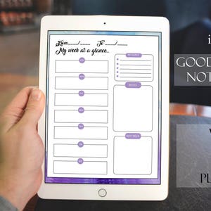 7 Day Goodnotes Paper Daily Planner Notability Digital Download PDF ...