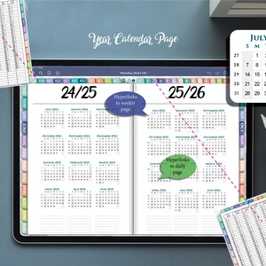 Digital Lesson Planner Academic Daily Weekly Teacher Notebook Agenda ...