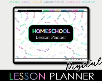 Homeschool Planner Lesson Plan Ultimate Undated Printable - Etsy