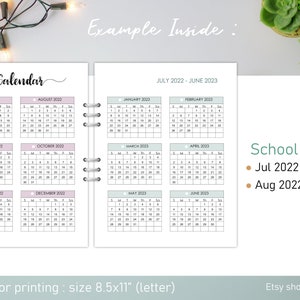 Printable Teacher Planner 2022-2023, Teacher Planner Template, Academic ...