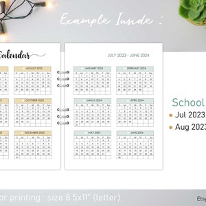 Printable Teacher Planner 2023-2024, Teacher Planner Template, Academic ...