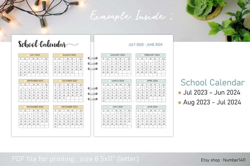 Printable Teacher Planner 2023-2024, Teacher Planner Template, Academic ...