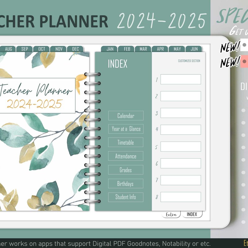 Teacher Digital Planner - Etsy
