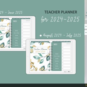 Teacher Digital Planner, Teacher Planner 2024-2025, Personalized ...