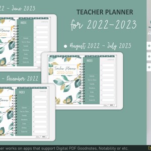 Teacher Digital Planner Teacher Planner 2022-2023 - Etsy