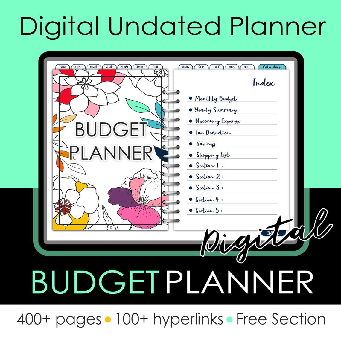 Personal Expense, Digital Budget Planner, Digital Expense Journal ...