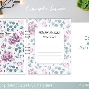 Printable Teacher Planner 2022-2023, Teacher Planner Template, Academic ...