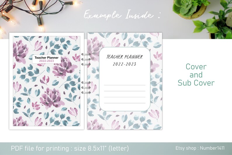 Printable Teacher Planner 2022-2023, Teacher Planner Template, Academic ...