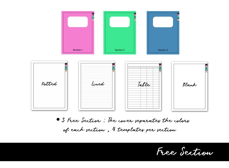 Reading Log Bookshelf Digital Journal/ Notebook for Goodnotes - Etsy
